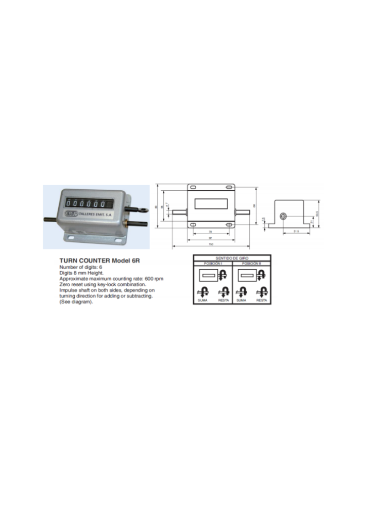 MECHANICAL TURN COUNTERS - Dorite Solar