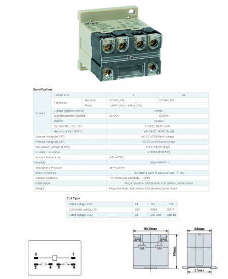 2POLE CONTACTORS - Dorite Solar